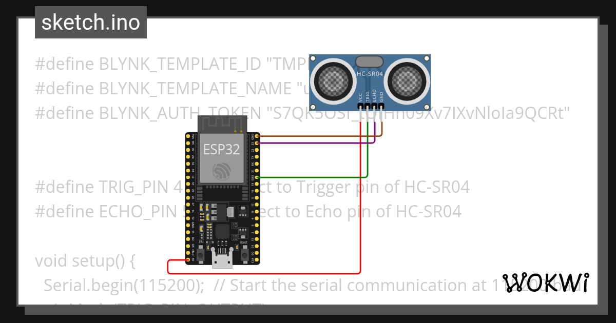 ultrasonic - Wokwi ESP32, STM32, Arduino Simulator