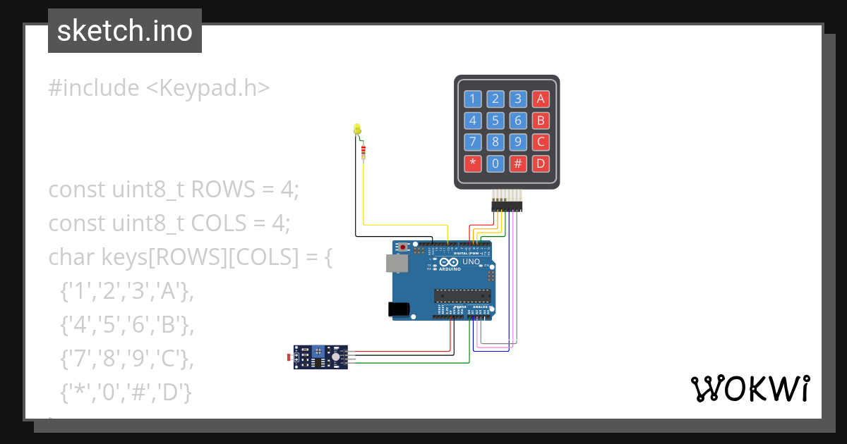 แบบฝึกหัดที่ 3 สร้างระบบควบคุมแสงสว่างอัตโนมัติ 5 ระดับ Wokwi Esp32 