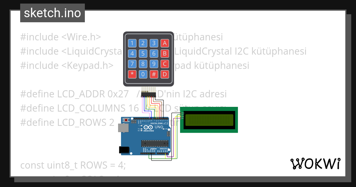 keyPaD - Wokwi ESP32, STM32, Arduino Simulator