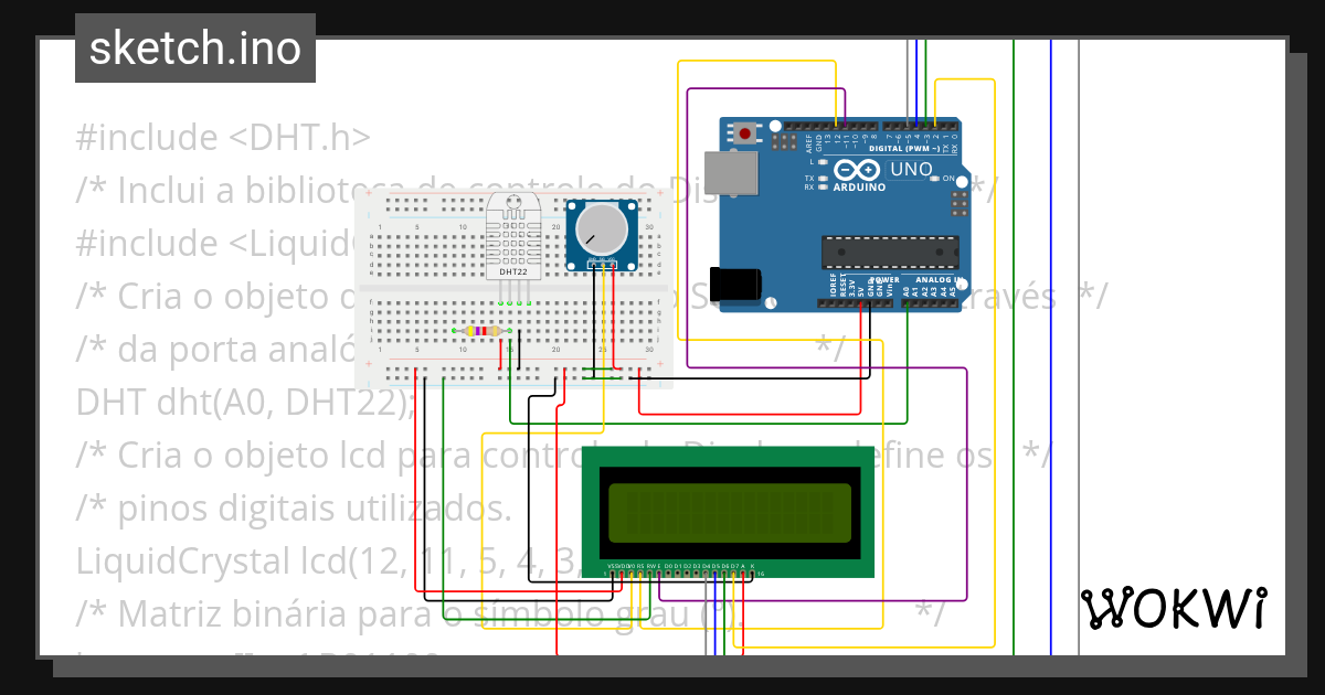 Termômetro Digital - Wokwi ESP32, STM32, Arduino Simulator