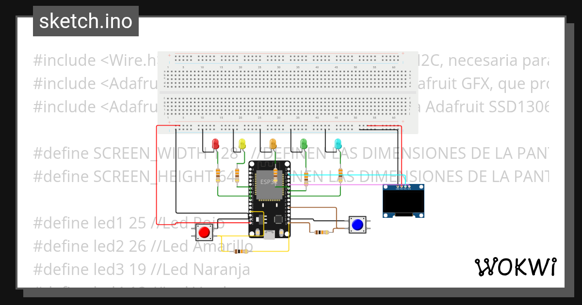 Secuencias con leds Copy LAICA SANTIAGO - Wokwi ESP32, STM32, Arduino Simulator