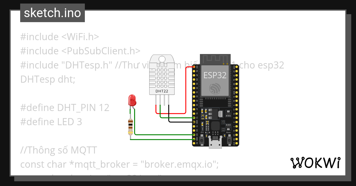 Test Mqtt Wokwi Esp32 Stm32 Arduino Simulator