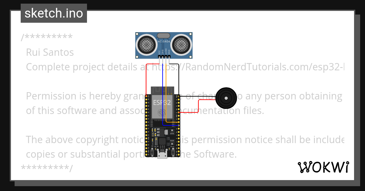 buzzer-distance - Wokwi ESP32, STM32, Arduino Simulator