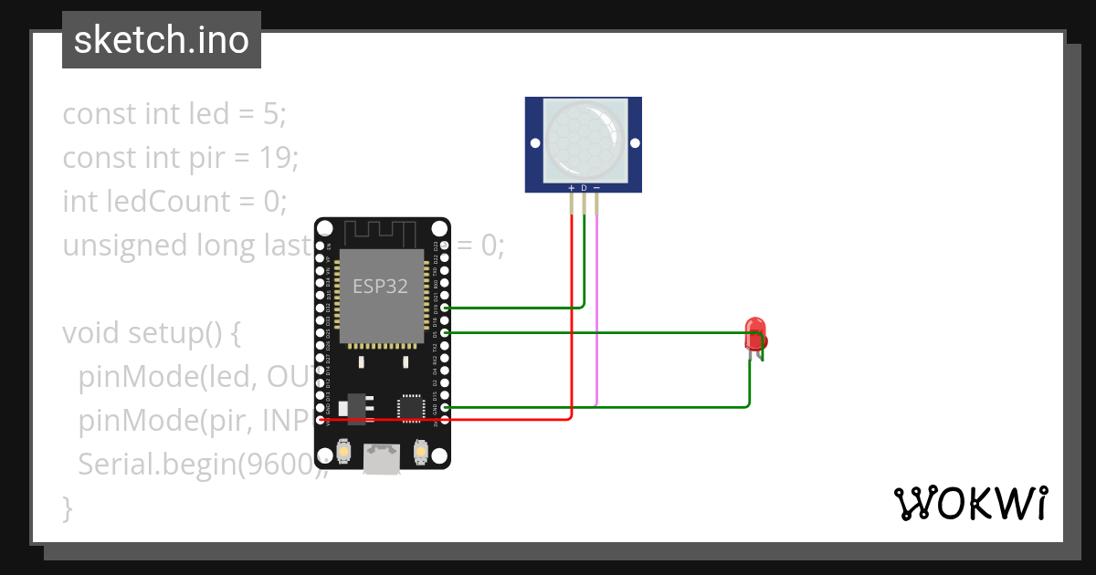 Pir Motion Sensor Esp32 X Arduinoide Copy Wokwi Esp32 Stm32 0848