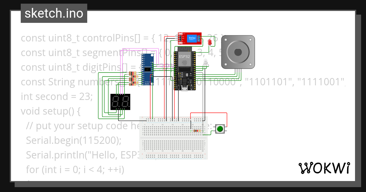 Smart Crossroad Output Wokwi Esp32 Stm32 Arduino Simulator 6087