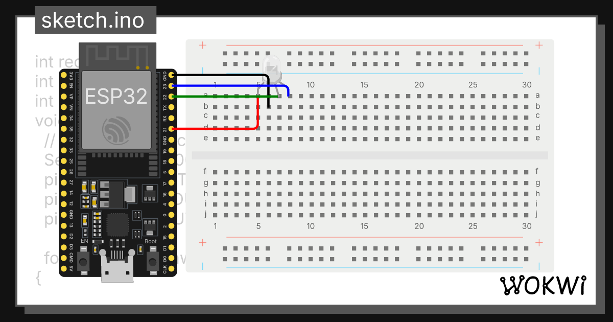 leg rgb - Wokwi ESP32, STM32, Arduino Simulator