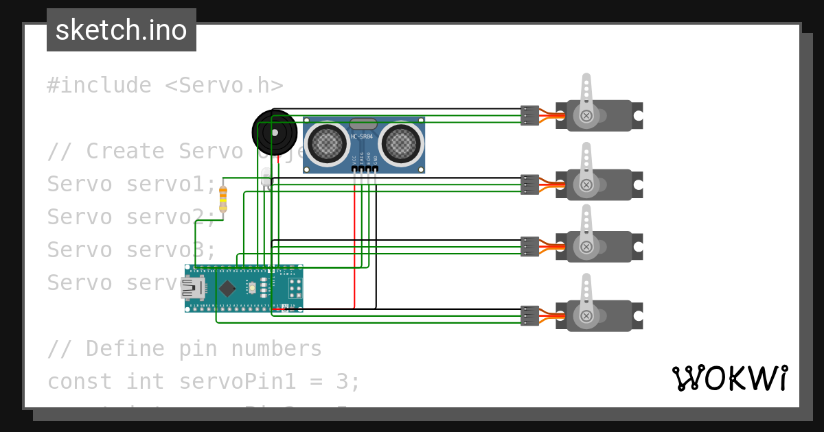 Otto Robot Wokwi Esp32 Stm32 Arduino Simulator 