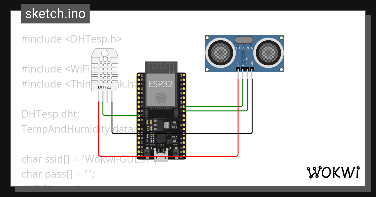 dual sensor - Wokwi ESP32, STM32, Arduino Simulator