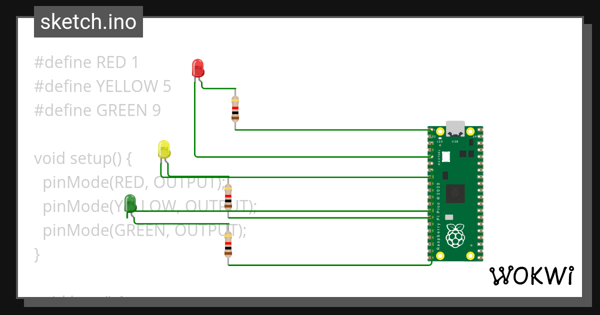 TRAFFIC LIGHT - Wokwi ESP32, STM32, Arduino Simulator TRAFFIC LIGHT - Wokwi ESP32, STM32, Arduino Simulator