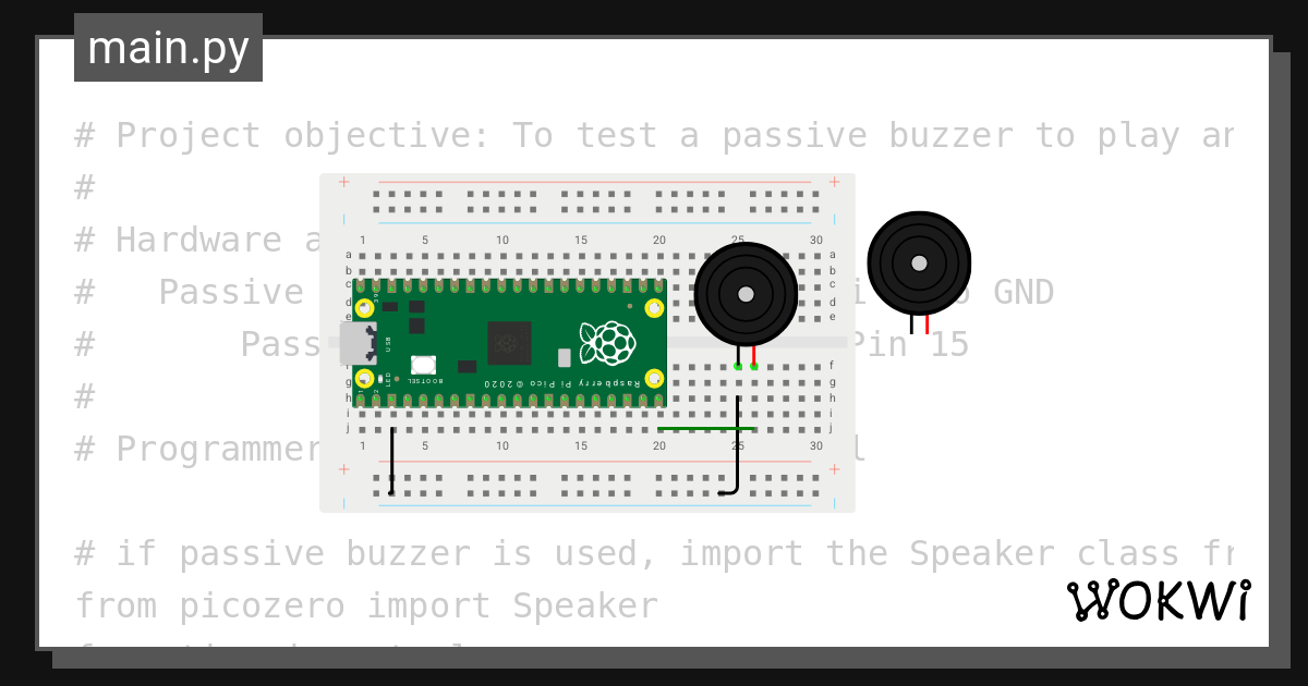 Buzzer Wokwi Esp32 Stm32 Arduino Simulator 5038