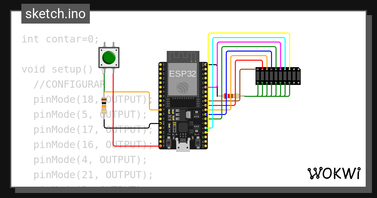 Ejercicio 5 Wokwi Esp32 Stm32 Arduino Simulator 0782