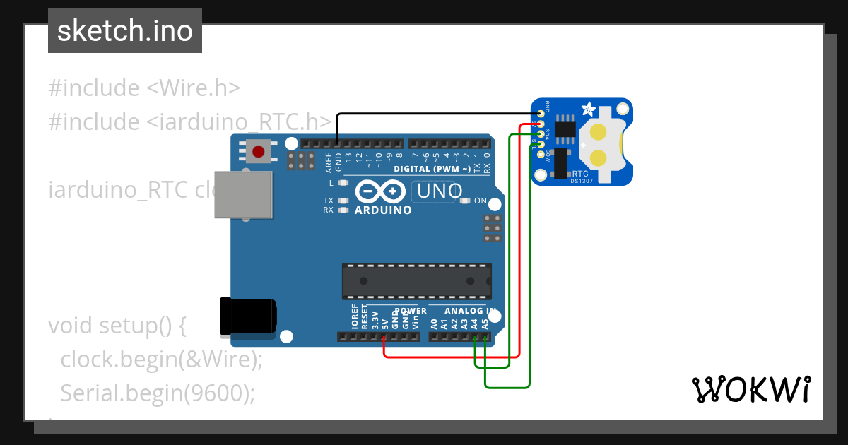 Clock Wokwi Esp32 Stm32 Arduino Simulator 