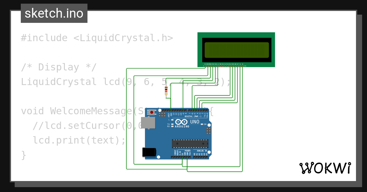LCDs - Wokwi ESP32, STM32, Arduino Simulator LCDs - Wokwi ESP32, STM32, Arduino Simulator