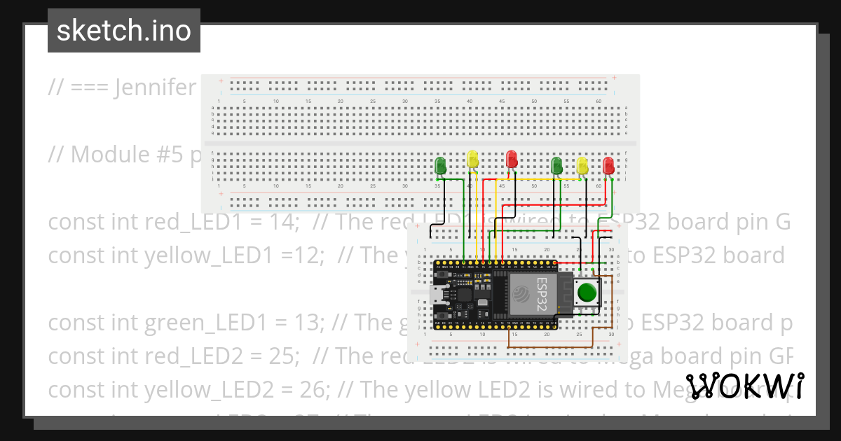 Module 5 - Wokwi ESP32, STM32, Arduino Simulator