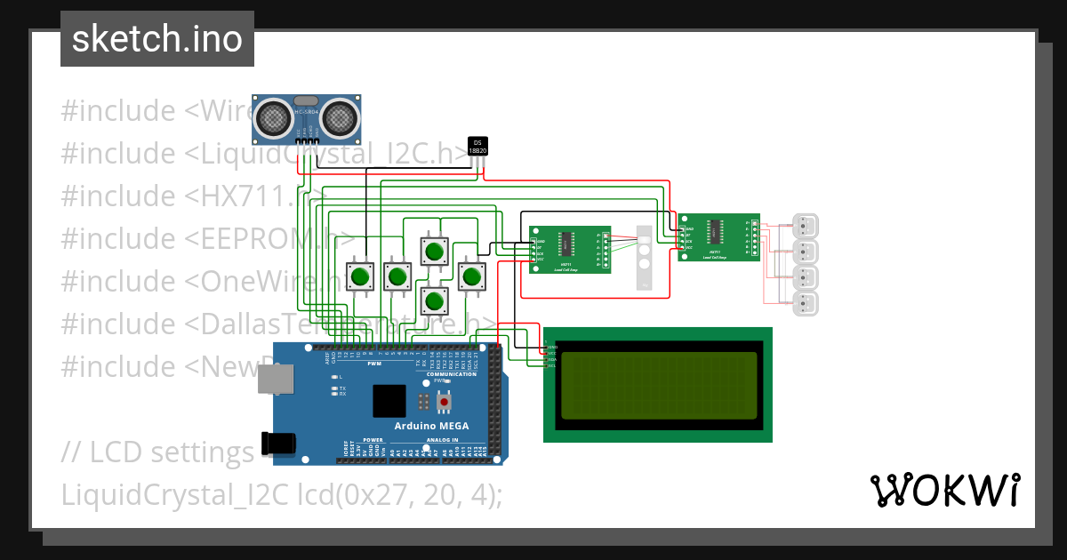 Hydrostatic Mega - Wokwi ESP32, STM32, Arduino Simulator