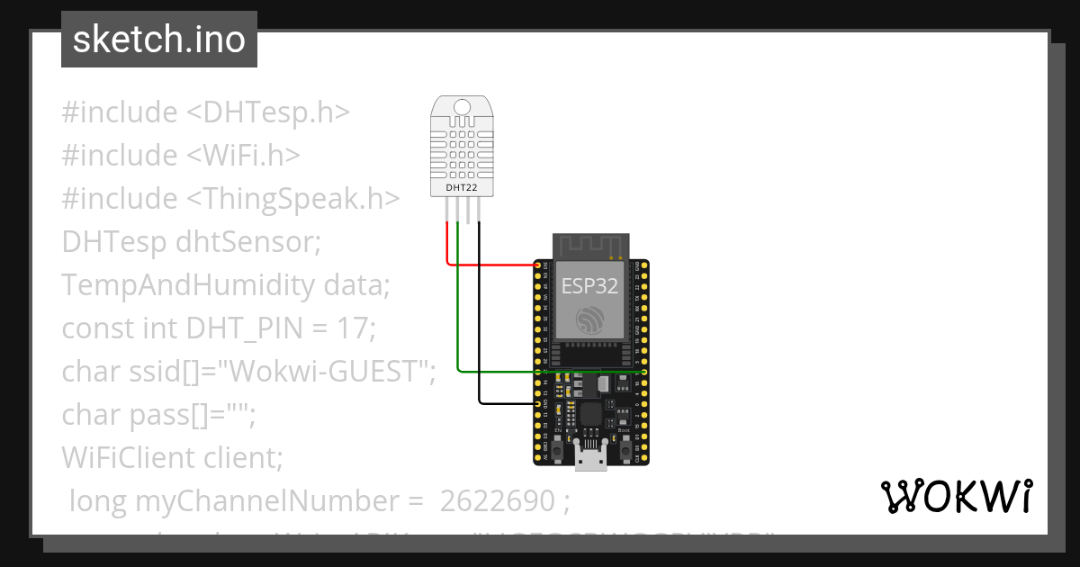 Thingspeak 1 Wokwi Esp32 Stm32 Arduino Simulator 