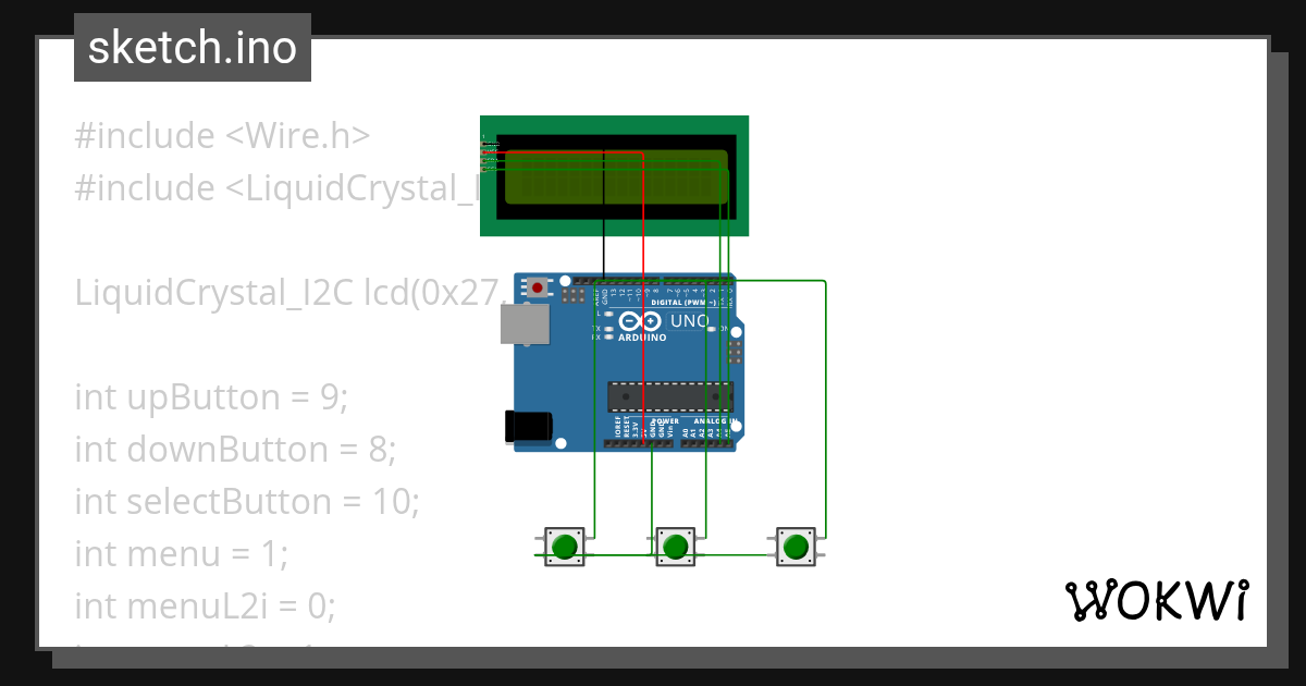 menu 6 * 4 - Wokwi ESP32, STM32, Arduino Simulator