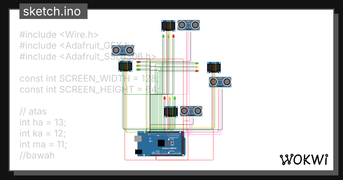 bisa lalu lintas cool yang ini bisa - Wokwi ESP32, STM32, Arduino Simulator