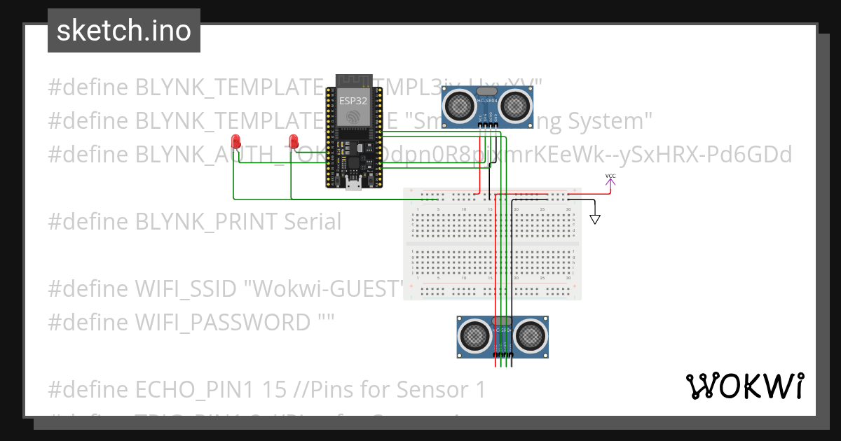 Smart Parking - Wokwi ESP32, STM32, Arduino Simulator