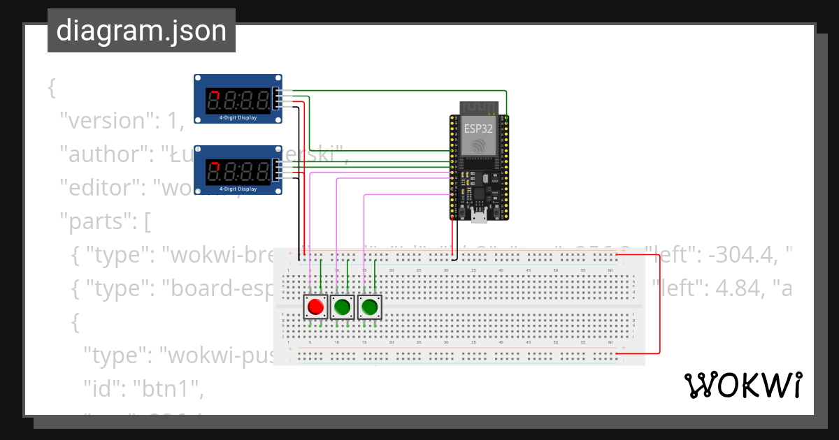 laptimer.v1 - Wokwi ESP32, STM32, Arduino Simulator