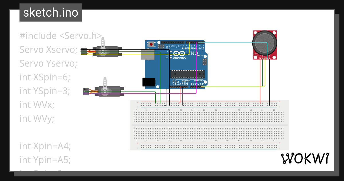servohold/joystick - Wokwi ESP32, STM32, Arduino Simulator