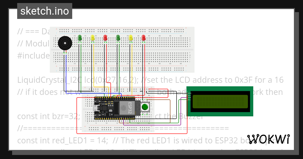 Module 6 - Daesha Foster - Wokwi ESP32, STM32, Arduino Simulator