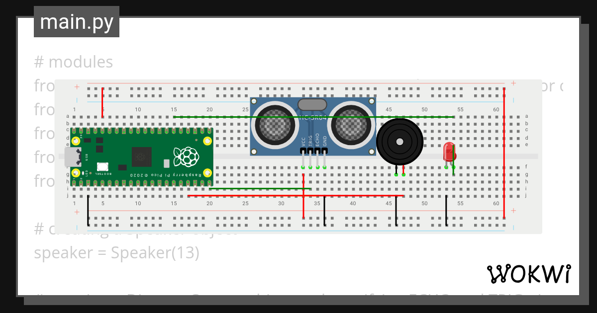 Ultrasonic Repeller - Wokwi ESP32, STM32, Arduino Simulator