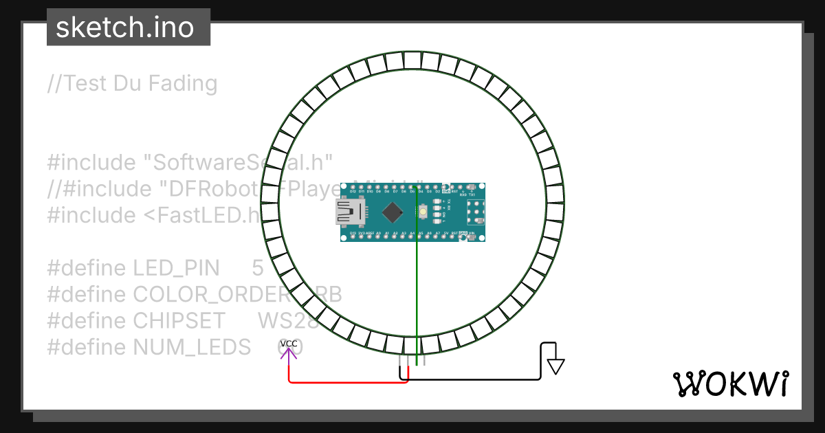 arbre_ fading test fade out ok - Wokwi ESP32, STM32, Arduino Simulator