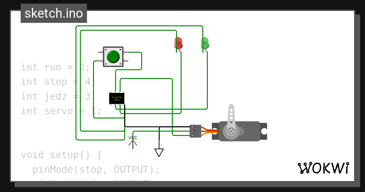 Szlaban Attiny Wokwi Esp32 Stm32 Arduino Simulator 5578