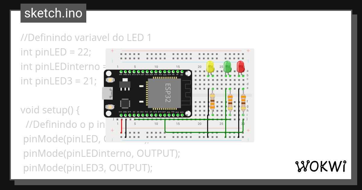 03_Exercicío_01 - Wokwi ESP32, STM32, Arduino Simulator