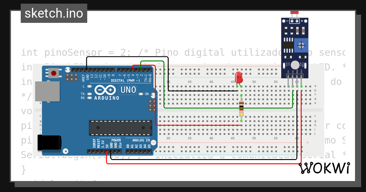 Sensor Obstaculo Wokwi Esp32 Stm32 Arduino Simulator