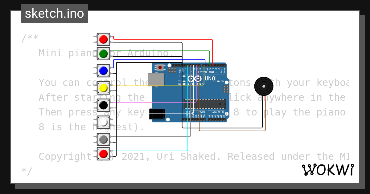 Piano Fira Xii 3tik Wokwi Esp32 Stm32 Arduino Simulator