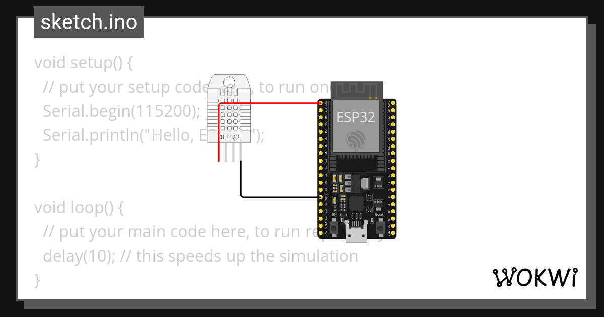 Temperature Sensor Wokwi Esp32 Stm32 Arduino Simulator 