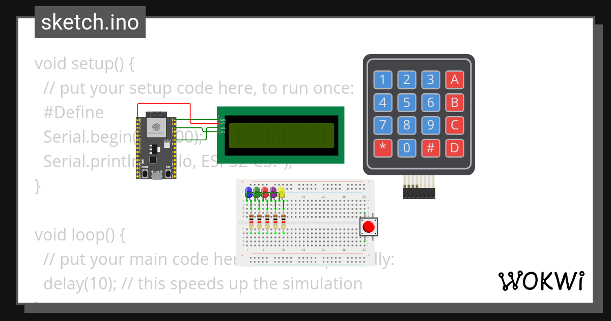 Cutting Couter HWI - Wokwi ESP32, STM32, Arduino Simulator