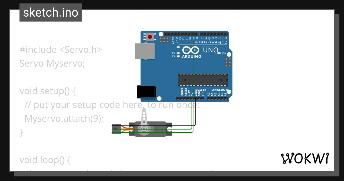 Servo Motor - ESD - Wokwi ESP32, STM32, Arduino Simulator