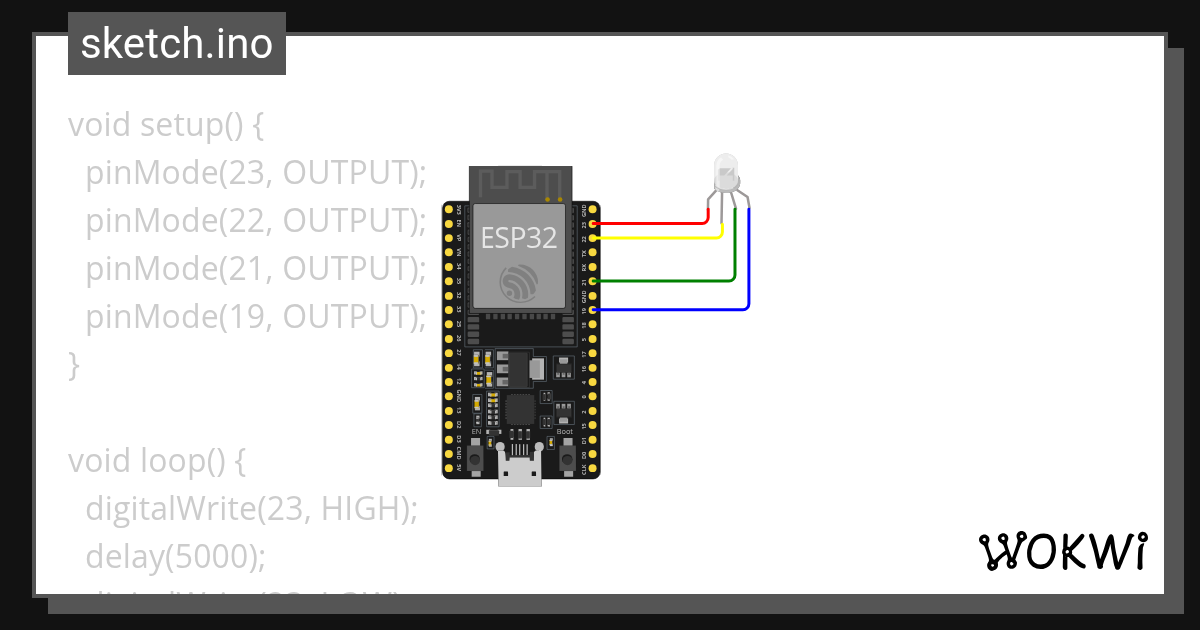 RGB Light - Wokwi ESP32, STM32, Arduino Simulator RGB Light - Wokwi ESP32, STM32, Arduino Simulator