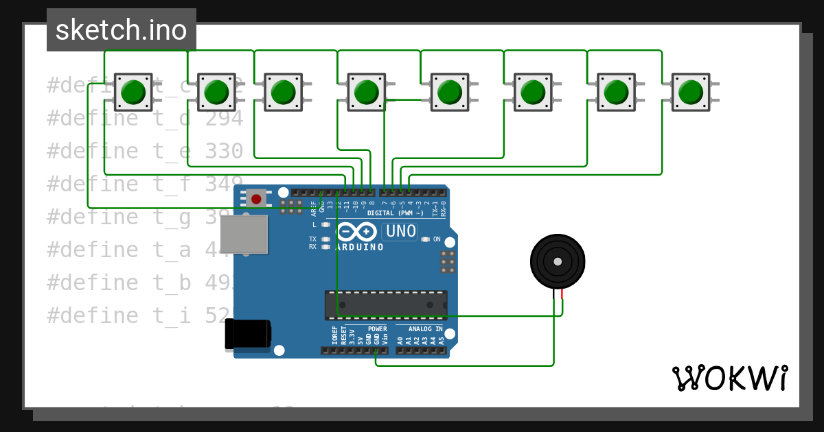 Tagihan Tik Piano Wokwi Esp32 Stm32 Arduino Simulator 2046