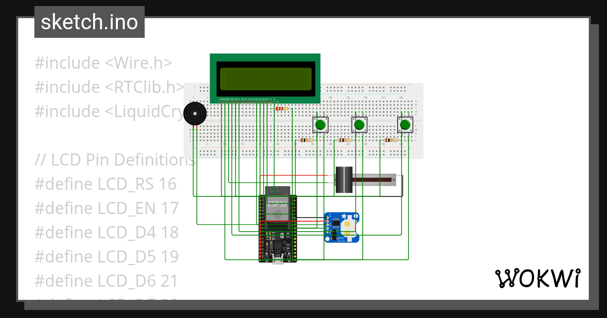 esp clock - Wokwi ESP32, STM32, Arduino Simulator