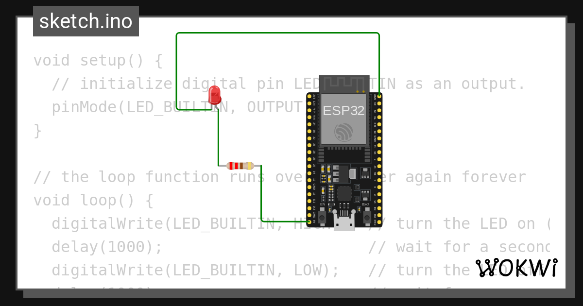 แลป2216 Wokwi Esp32 Stm32 Arduino Simulator 8585