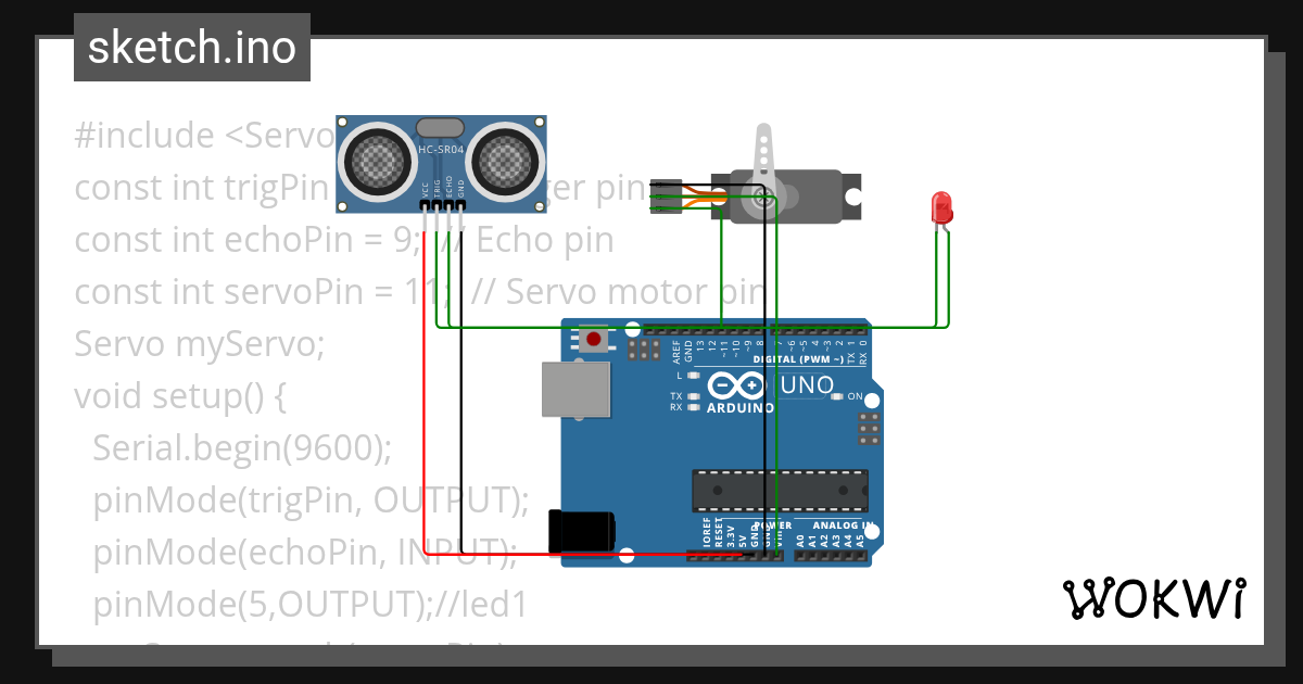 Toll Gate Vechical Stopping Program Wokwi Esp32 Stm32 Arduino Simulator 1251