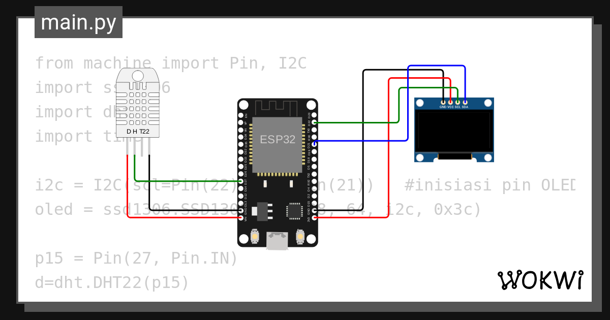 Dht Oled Wokwi Esp32 Stm32 Arduino Simulator 5103