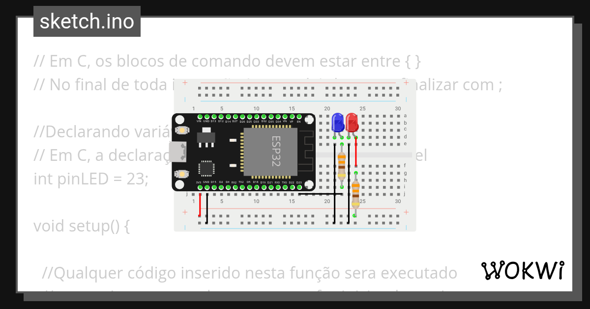 03_Primeiro_Circuito - Wokwi ESP32, STM32, Arduino Simulator