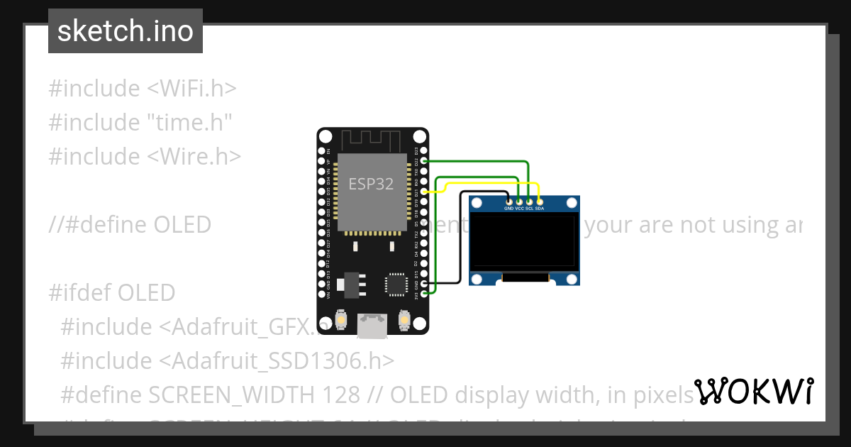 ESP32 NTP Example Local Time ESP32 v.2 Copy - Wokwi ESP32, STM32, Arduino Simulator
