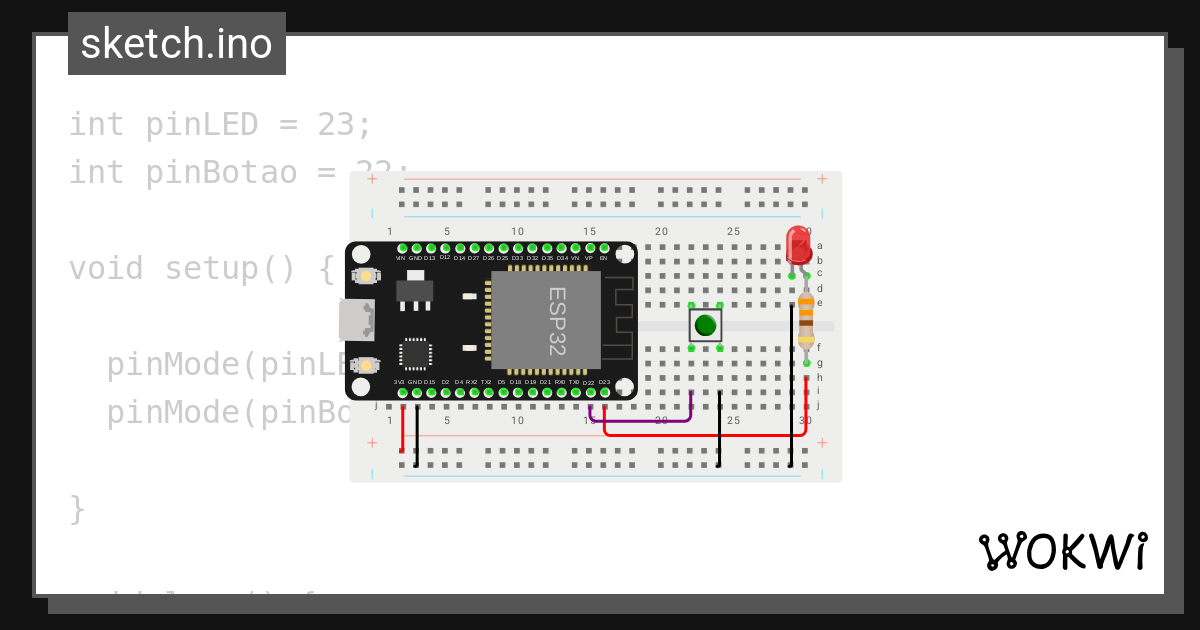 04entradadigital Wokwi Esp32 Stm32 Arduino Simulator 0744