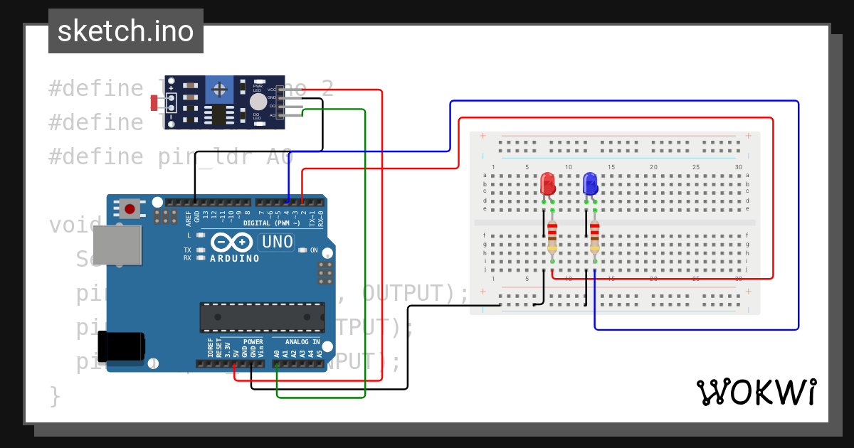Sensor Ldr Led Copy Wokwi Esp32 Stm32 Arduino Simulator 4015