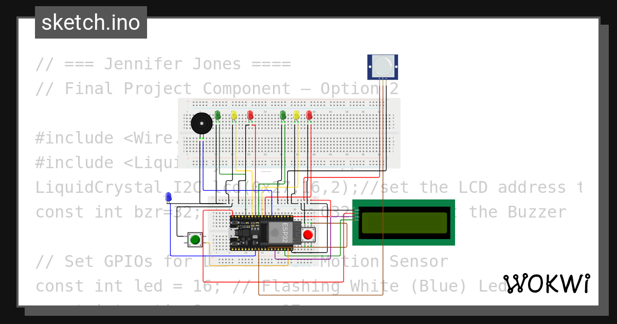 Final Project Option 2 Jennifer Jones Wokwi Esp32 Stm32 Arduino Simulator 0454