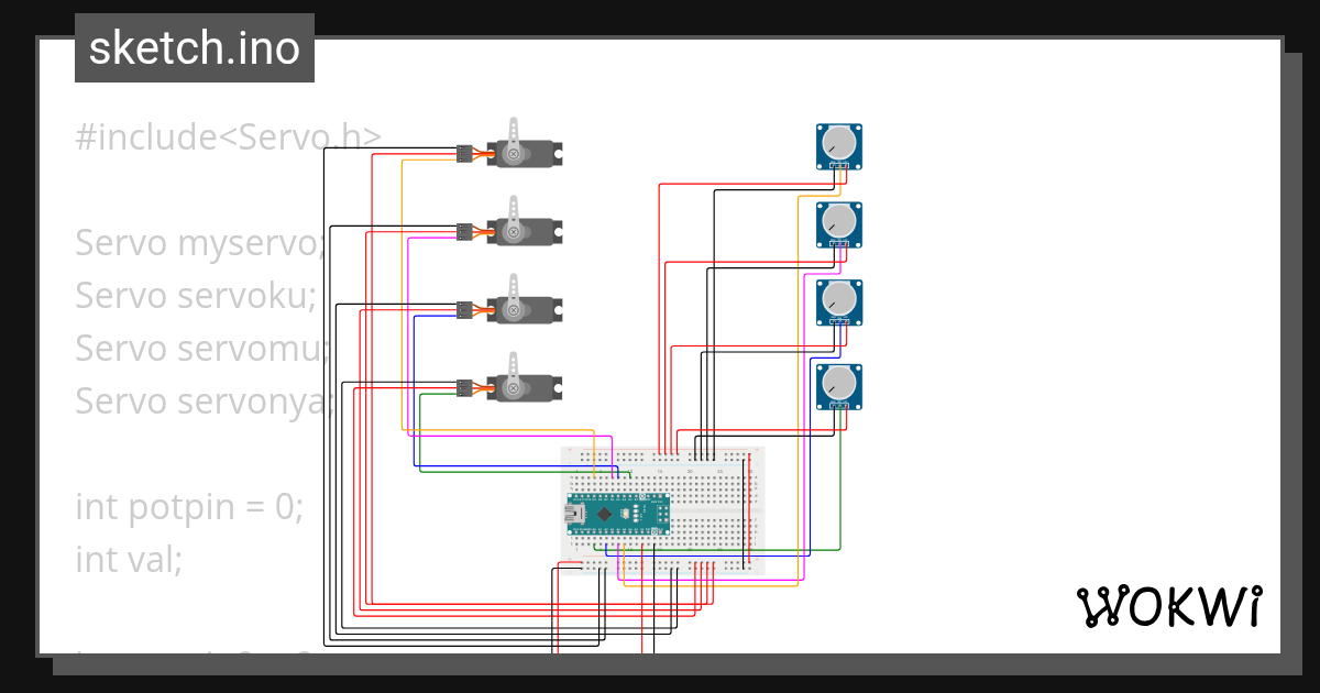 Okzg9 Robotlengan4sendipotensiometer Wokwi Esp32 Stm32 Arduino 3838