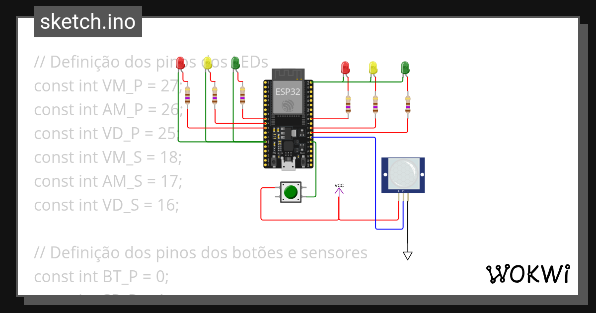 Semaforo Atualizado 13/08 Copy (3) - Wokwi ESP32, STM32, Arduino Simulator