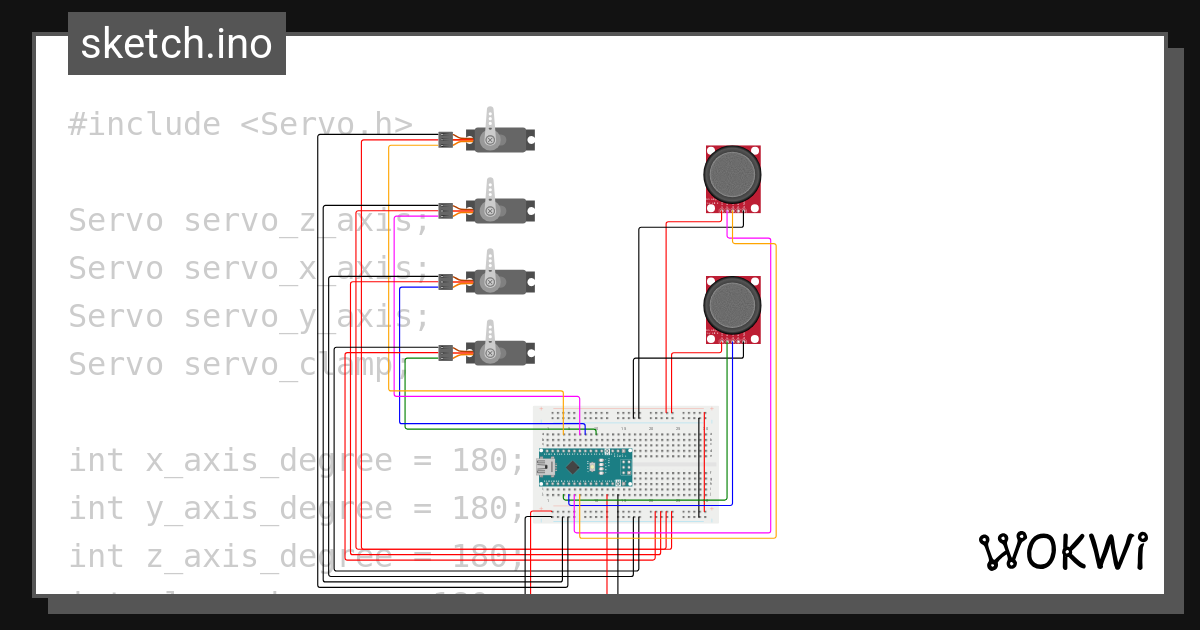 Okzg9 Robotlengan4sendijoystick Wokwi Esp32 Stm32 Arduino Simulator 0597