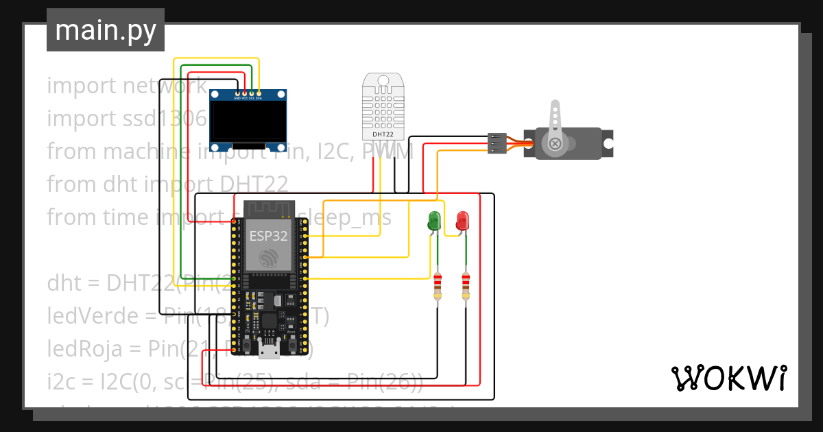 ServoLed - Wokwi ESP32, STM32, Arduino Simulator